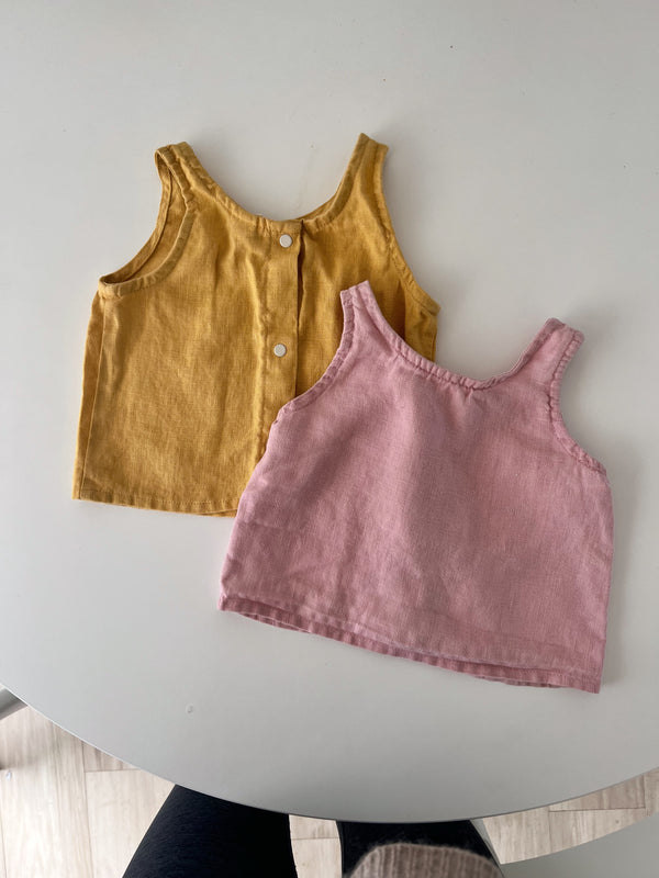 Linen singlet set size 1 - Marlow and Mae